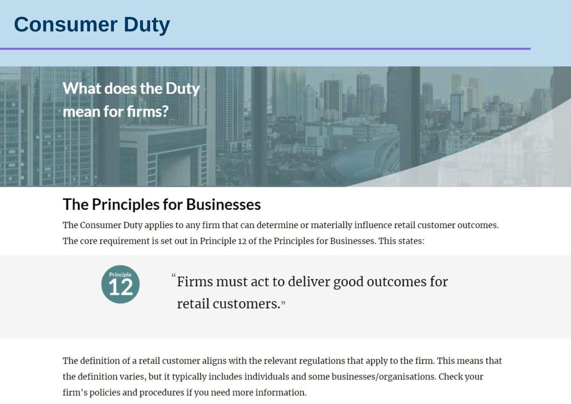 Consumer Duty eLearning | CCL Academy - UK